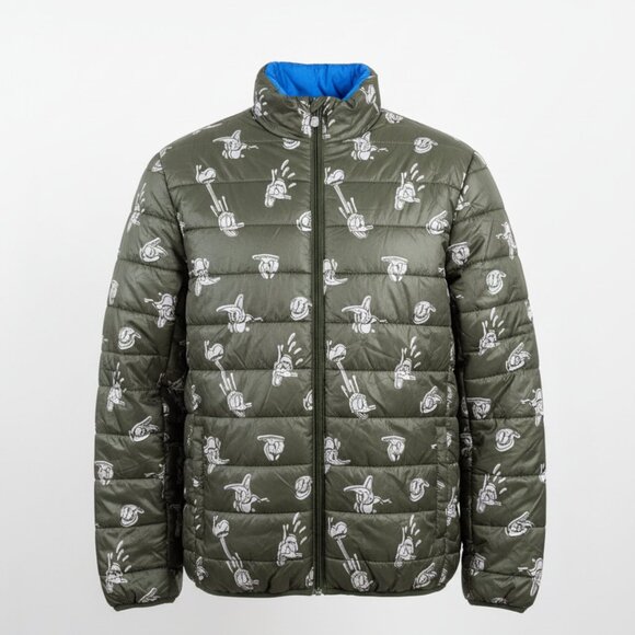 Disney | Jackets & Coats | Disney Donald Duck Reversible Puffer Zip Up ...